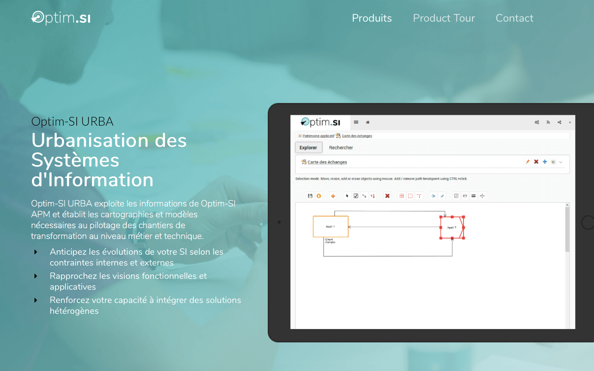 Plateforme d'urbanisation des systèmes d'information Optim-SI URBA Plateforme d'urbanisation des systèmes d'information Optim-SI URBA